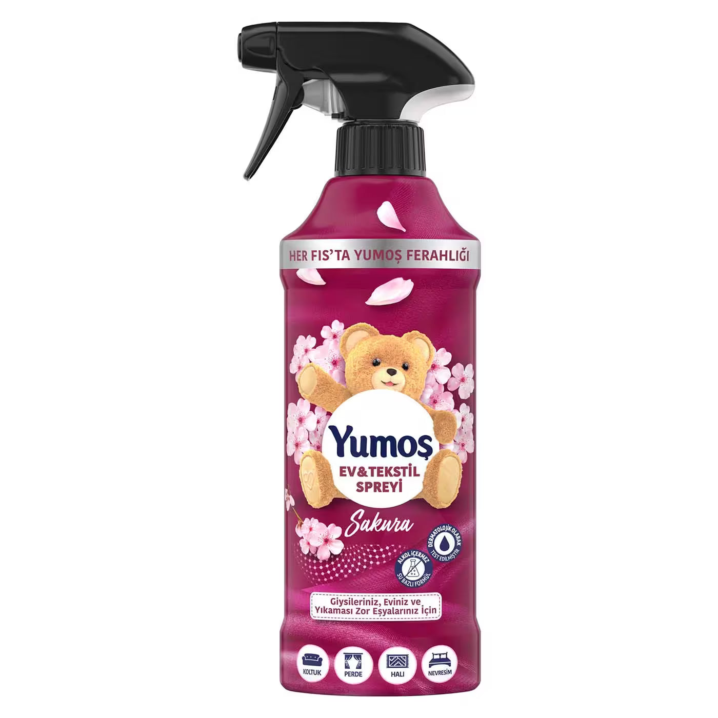 Yumos Home and Fabric Spray with Sakura 450 ml - Yumos Ev ve Tekstil S